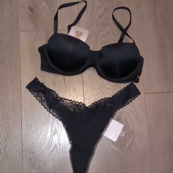 Savage X Fenty | Intimates & Sleepwear | Savage X Fenty Black Satin ...